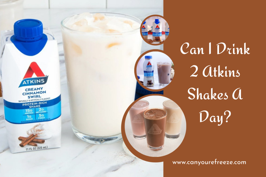 Can I Drink 2 Atkins Shakes A Day? Things To Know! - Can You Refreeze
